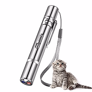 HOHUIGO Laser Pointer Toys for Indoor Cats, Red Dot Cat Toy for Cats Dogs, USB Rechargeable Pet Toys, LED Light Pointer Interactive Cat Toys Kitten Play Training Exercise Toys, Cat Wand Chasing Toys