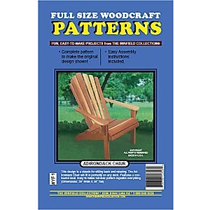The Winfield Collection Adirondack Chair Woodworking Project Plan Paper Pattern