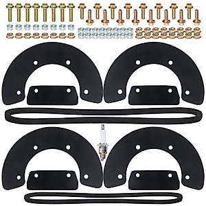 NICHEFLAG HS35 Paddles with 22431-727-013 Belt 23161-952-771 Belt Replace Honda HS35 Paddles, Honda HS35 Snowblower Paddles, 1003375, 1003391, 72521-730-003 72552-730-003 for Honda HS35A Snow Throwers