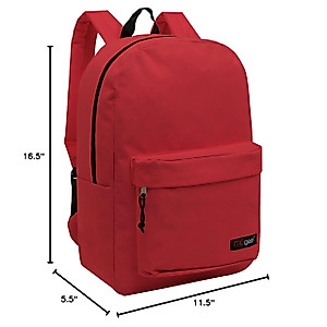Wholesale 16.5 Inch Backpacks - Case of 24 Multicolored MGgear Bulk School Bags