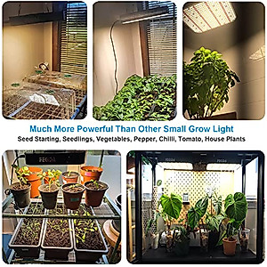FECiDA 6000 Lumen LED Grow Light Dimmable, 2024 Best LED Grow Lights for Indoor Plants Full Spectrum, Hanging Seed Starting Seedlings Vegetable Growing Lamps, Daisy Chain Function, Quiet Built-in Fan