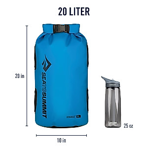 Sea to Summit Hydraulic Dry Bag, Heavy-Duty Dry Storage, 20 Liter, Blue
