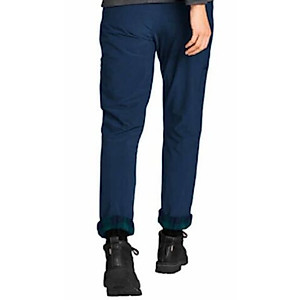 Eddie Bauer Women's Stretch Fleece Lined Polar Pant (8, Atlantic/Black Watch)