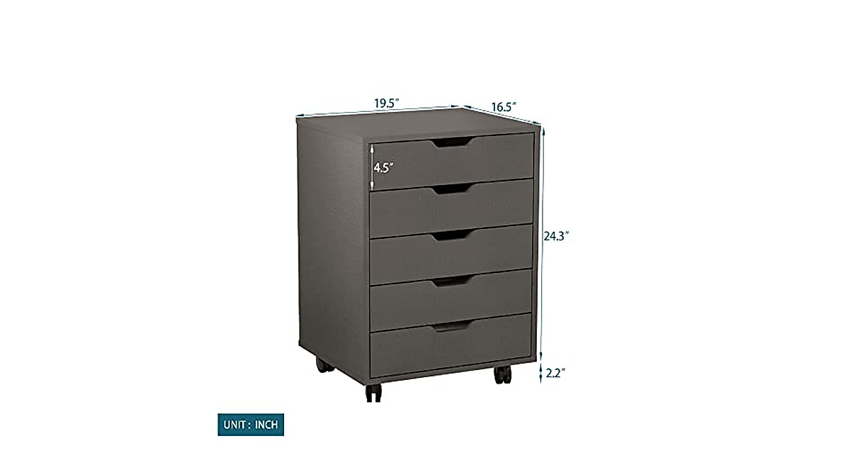 CreekT Office Storage Cabinet - Efficient Under Desk Organizer