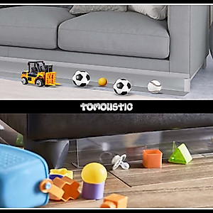 TOMOLISTIC Under Couch Blocker 5pcs - Say Goodbye to Lost Toys and Messy Living Rooms with this Innovative Gap Filler, Storage, and Organizer for Pets and Kid Toys!