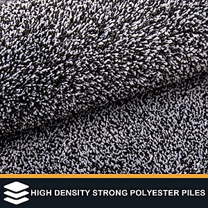 PURRUGS Dirt Trapper Indoor Door Mat 20" x 31.5", Non-Slip Machine Washable Entrance Rug, Shoes Scraper, Dog Door Mat, Super Absorbent Welcome mat for Front Door, Entry, Muddy Wet Shoes and Paws