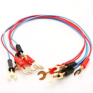6pcs Lime2018 Interconnect Circuit Wire : Used for Physics Laboratory Electricity Connection,Demos Teaching Basic Principles Of Electricity And Simple Circuit Wire Works