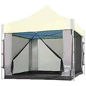 E-Z UP Cube Mesh Canopy Screen Room, Fits 10' x 10' Straight Leg Canopy