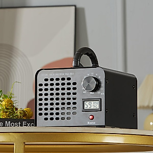 VEVOR Ozone Generator, 24000mg/h Ozone Machine, High Capacity Commercial/Industrial Ozone Generator Machine with 0-120 min Time Setting for Rooms, Cars