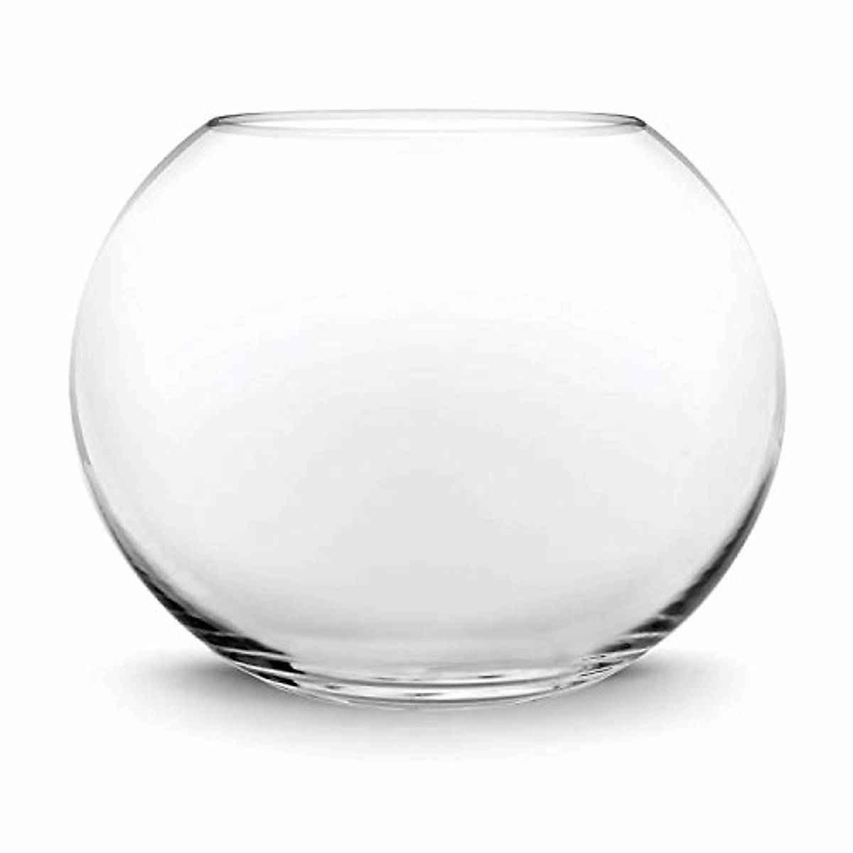 CYS EXCEL Large Glass Bubble Bowl (H-13.5" W-15.25", Approx. 9 Gal.) | Multiple Size Choices Fish Bowl Vase | Glass Round Bowl Terrarium | Globe Flower Vase Centerpiece