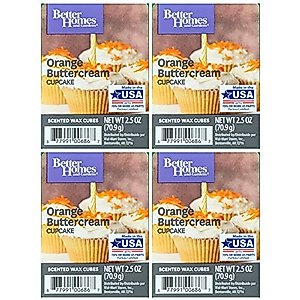 Better Homes and Gardens Orange Buttercream Cupcake Wax Cubes - 4-Pack