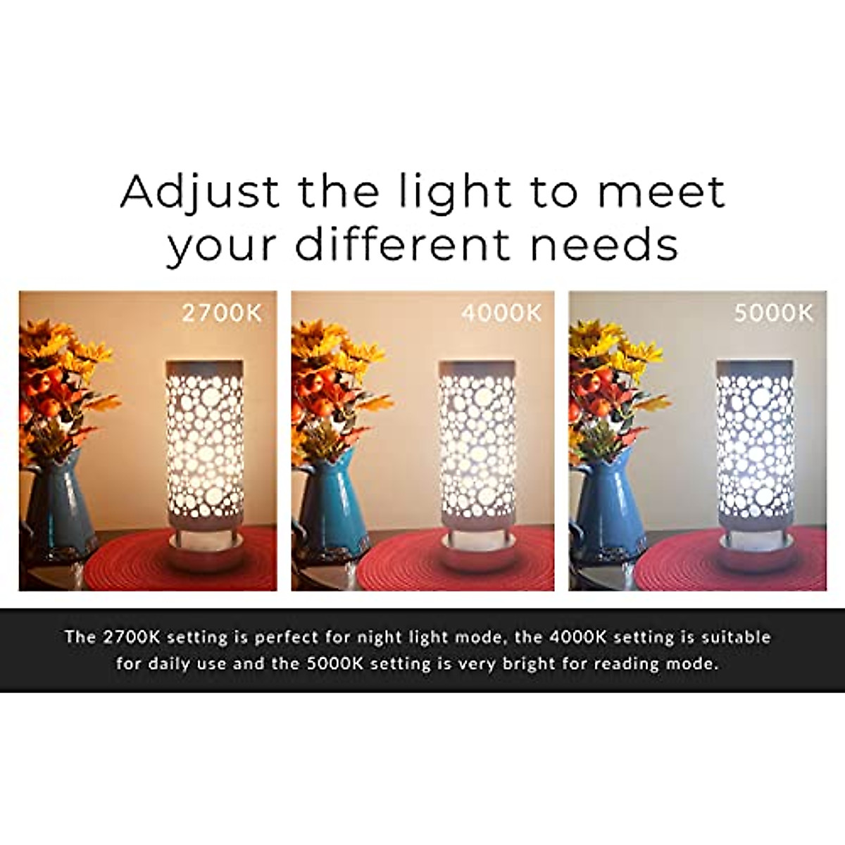Aleddra AirGuardian Table Lamp - Inactivates viruses, Bacteria and Bad Odors in The air | 3 Color Temperature Modes | UV-Free & Ozone-Free | Adjustable Brightness & 2 USB Ports