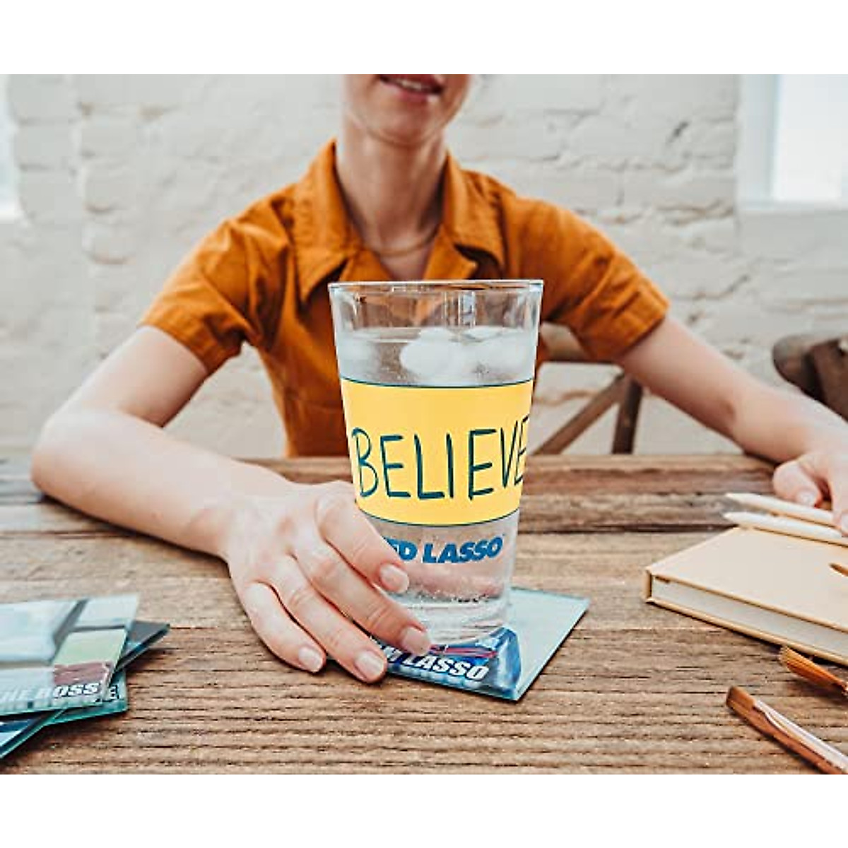 Silver Buffalo Ted Lasso Believe Pint Glass | Holds 16 Ounces