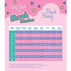 Moxi Skates - Beach Bunny - Fashionable Womens Roller Skates | Peach Blanket | Size 9