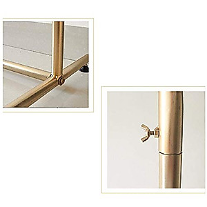 Iron Floorstanding Hanging Carboot Display Rail,European Clothes Rail,Shelf The Mall,Solid/Golden / 150cm