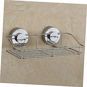 Amosfun Shower Tea Bag Holder Dish Pantry Closet for Kitchen Hindu Gods Statues Bathroom Oragnizer Green Tin Containers Seashell Flower Pot Kitchen Storage Pantry Suction Shelf