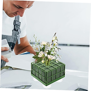 Abaodam 2 Pcs Flower Sucker Wedding Car Decoration Floral Foam Grande Cage Floral Foam Sausage Wreath Suction Cups Foam Blocks for Crafts Decorative Suckers Plastic Fresh Sticker