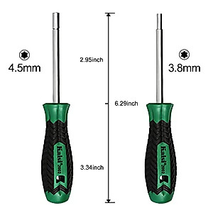 Kaisi Gamebit Screwdriver Set 3.8mm and 4.5mm Security Screwdriver Bit for Opening Nintendo, Sega Consoles and Game Cartridges