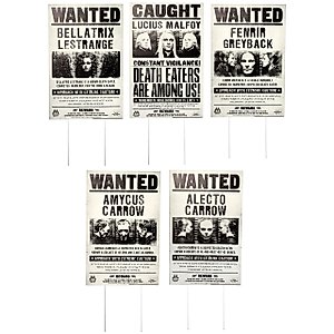 Rubie's Harry Potter Wanted Poster Signs Lawn Décor, As Shown, One Size