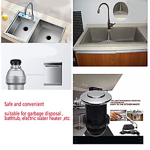 Garbage Disposer Air Switch Kit，Spa Bathtub Air Switch Button Kit，Evolution Food Waste Equipment