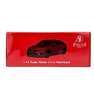 PAUDIMODEL Paudi Model 1/43 Scale Diecast Cars Honda Civic 2022 Model Car Red