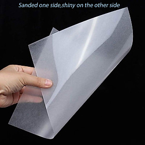 Warckon 24 Pieces Shrink Plastic Sheets, 4.1 x 2.9 inch / 10.5 x 7.4 cm (A7 Size). Shrink Film Sheets Frosted Ruff n' Ready for Kids Creative Craft, Create Your Own Earrings, Necklace, Keychains