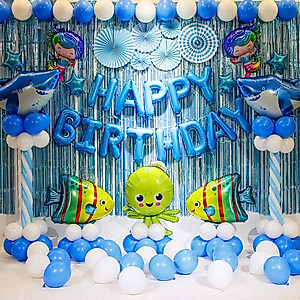 Moohome 2 Pack Teal Blue Foil Fringe Curtain, Fringe Backdrop Curtains for Birthday Wedding Engagement Bridal Shower Bachelorette Party Decorations