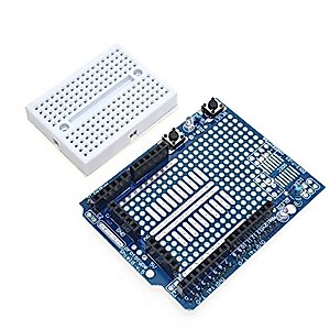 Stayhome UNO Proto Shield Prototype Expansion Board with SYB-170 Mini Bread Board Based for ARDUINO UNO ProtoShield