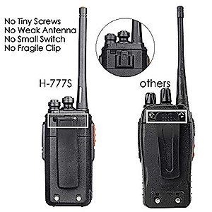 Retevis H-777S Walkie-Talkies Long Range,Rechargeable Two Way Radio,2 Way Radio with Earpieces,VOX Long Antenna Crisp Voice for Adults Gift Hunting Camping Outdoor Biking(2 Pack)