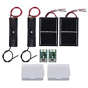 Solar Light Control Panel Kit 1.2V Solar Light Control Board Charging Protection PCB Solar Lawn Lamp Control Board Set with Instruction Manual