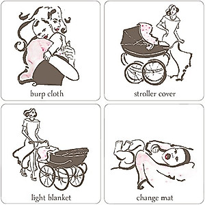 AENNE BABY Muslin Swaddle Blanket for Boys & Girls, Infant Toddler Quilt, Luxurious Wrap, Soft and Silky Stroller & Nursing Cover, Tribal Bear in Woodland Blankie, Large 47"x 47", 1 Pack