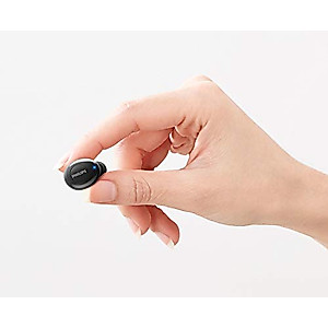 Philips T2205 In-ear True Wireless Headphones with IPX4 Splash Resistant, Super-small Portable Charging Case, Built-in Microphone, Up to 12 Hours (4+8) Playtime, Works with Voice Assistants, TAT2205BK