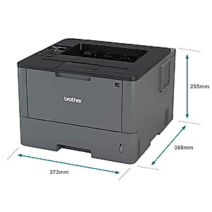 Brother HL-L5200DW Wireless Monochrome Single-Function Laser Printer, Gray - Print only - 42 ppm, 1200 x 1200 dpi, 8.5" x 14" Legal, 256MB Memory, Auto Duplex Printing, Ethernet