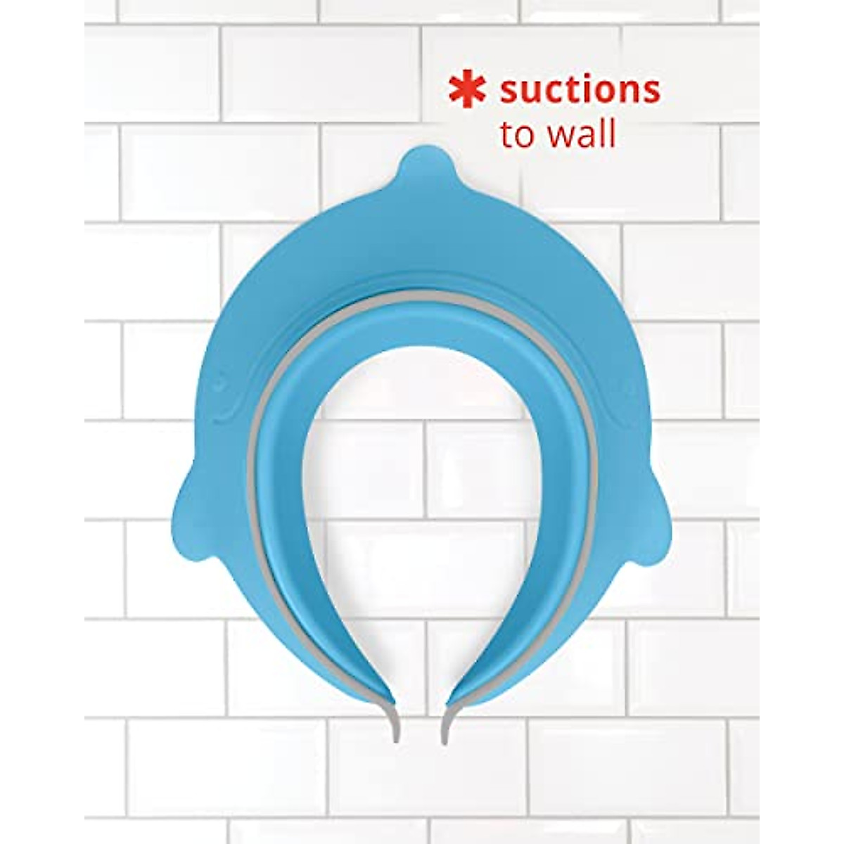 Skip Hop Baby Shower Cap Shield, Moby Bath Visor for Kids, Blue