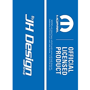 JH DESIGN GROUP Men's Mopar Logo Hoodie Full Zip Up Black Hooded Sweatshirt (small, AP22-black)