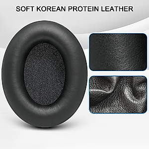 GVOEARS Replacement Ear Pads Cushions for HyperX Cloud 1/I/2/II/3/III/Pro/Core/Alpha/Alpha S/Flight/Stinger/Mix/CloudX/CloudX Chat Headphones, Earpads with Premium Leather and Softer Memory Foam