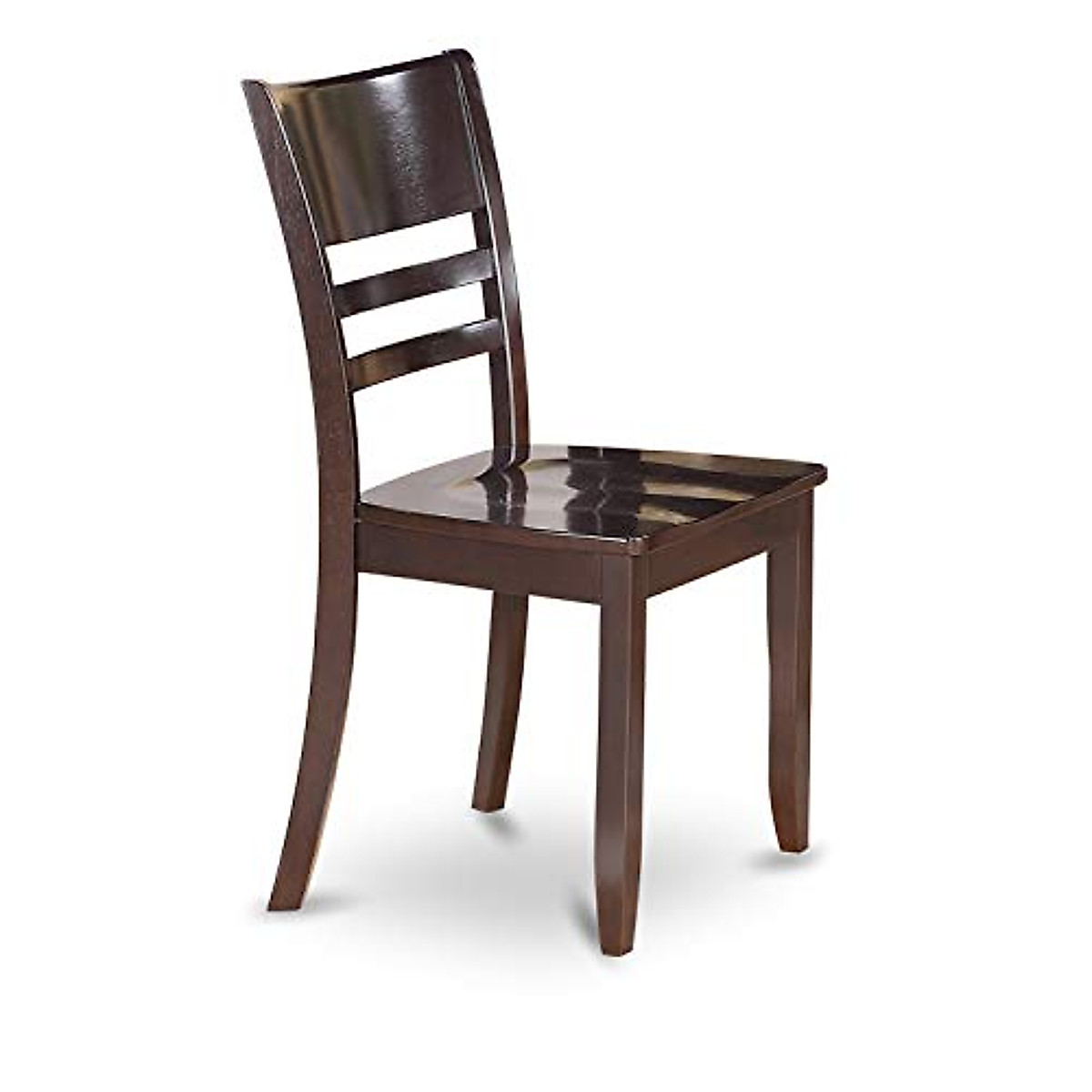 East West Furniture Capri 6 Piece Kitchen Table & Chairs Set Contains a Rectangle Table and 4 Dining Room Chairs with a Bench, 36x60 Inch, Cappuccino