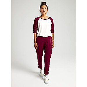 Burton Women's Standard Tuplin Raglan T-Shirt, Stout White/Mulled Berry, Small