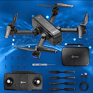 Contixo F22 FPV Drone with Camera for Adults, Kids, Beginners - 2.4G RC Quadcopter with 4K FHD Camera - Gesture Control, Custom Flight Path, WiFi, GPS Auto Hover Return Home, Follow Me, Carrying Case
