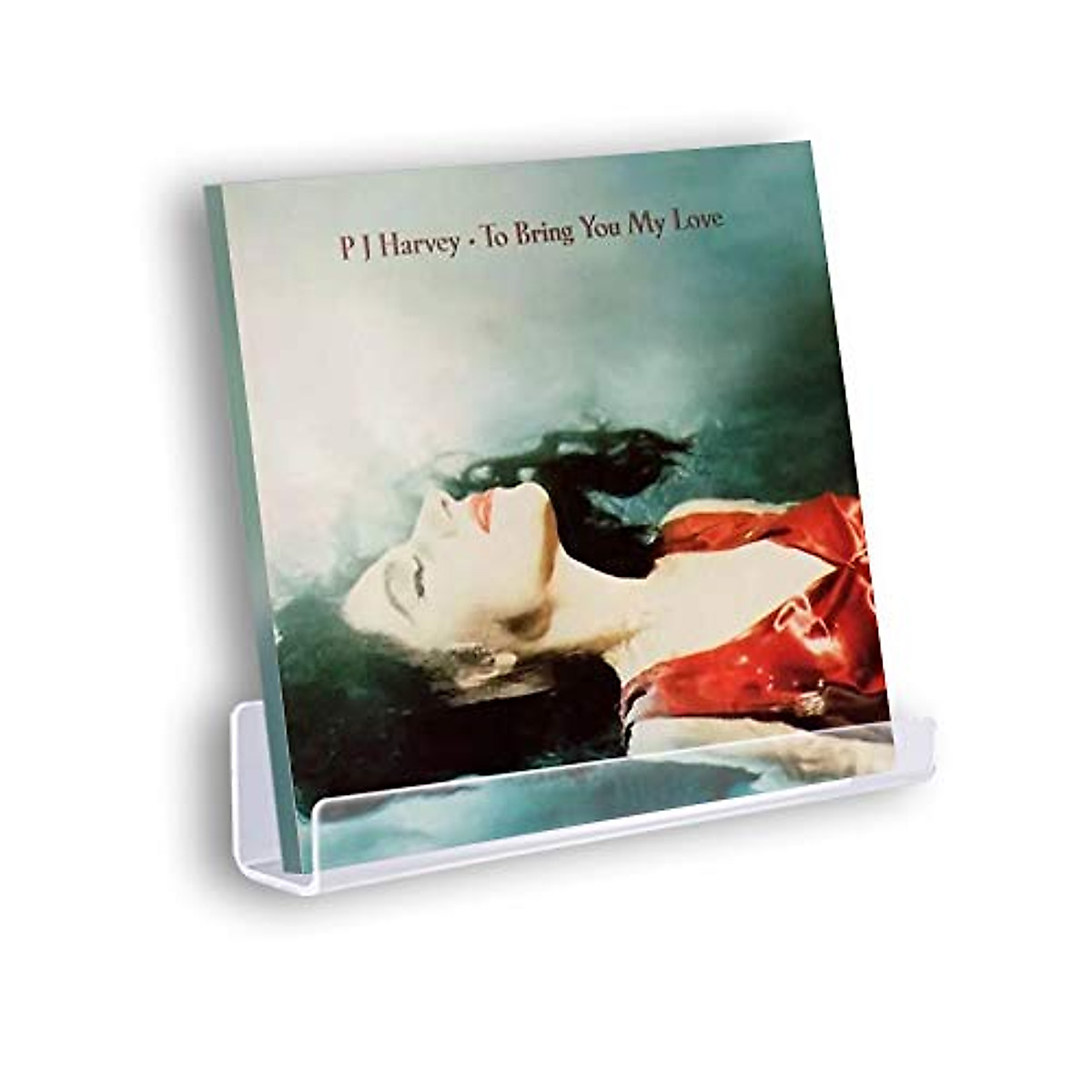Clear Vinyl Record Shelf Wall Mount for 7 inch CD DVD Single EP LPs Acrylic Album Records Display Floating Rack Holder for Wall Sheving Juice Bottle Sample Lipstick Collection Hanger 8 Packs Invisible