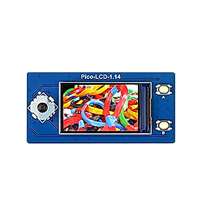 Waveshare 1.14inch LCD Display Module for Raspberry Pi Pico 65K RGB Colors 240×135 Pixels with SPI Interface Embedded ST7789 Driver Using SPI Bus IPS Screen