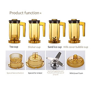 Mai lelu 4 in 1 Tea Breawing Machine Milkshake Blender Smoothie Maker Machine Multifunction Food Blender Brew Cream Milk Shaker