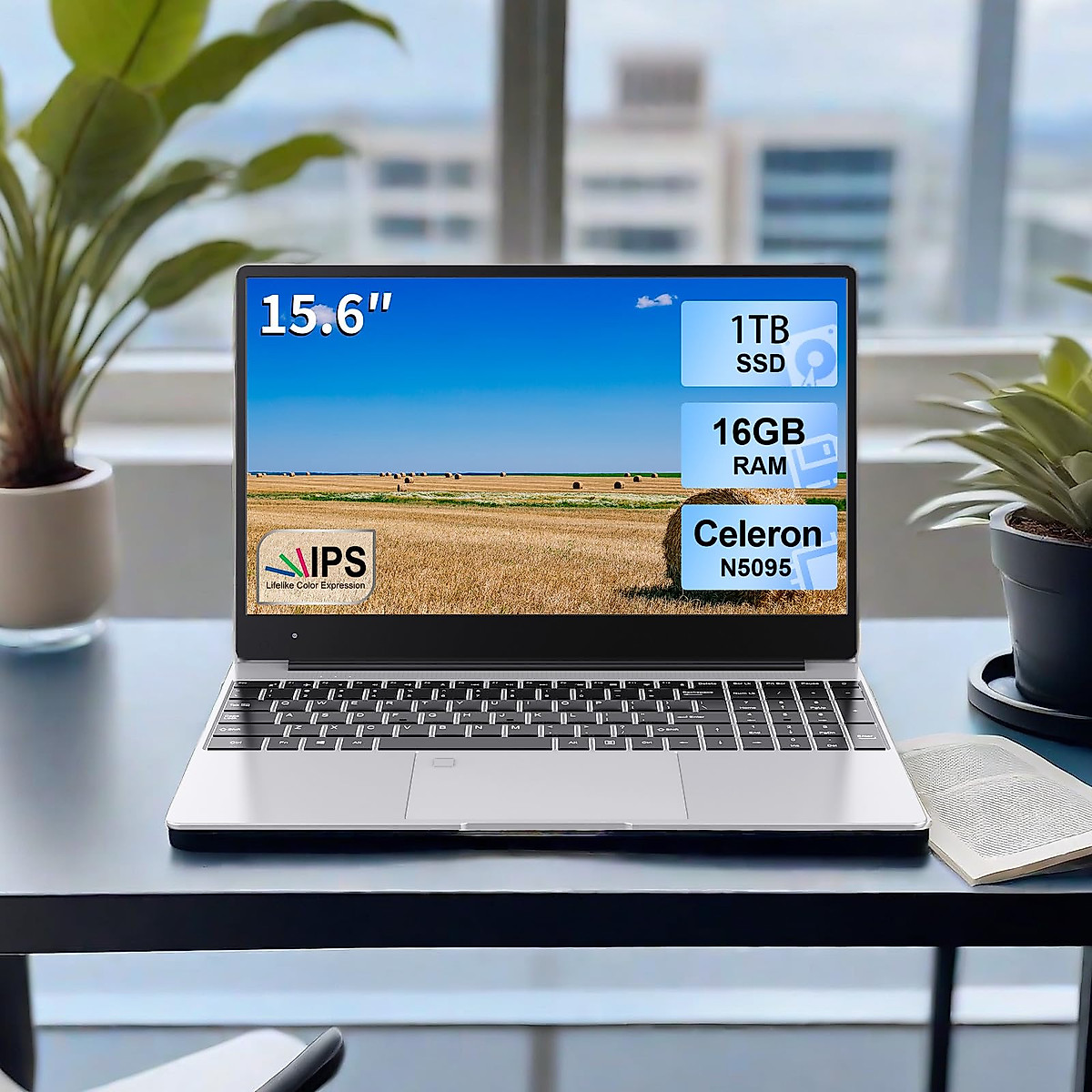 TUHUI Laptop Computer,16GB RAM, 512GB SSD,15.6” Inch Laptops, AMD Ryzen 5 5600U Hexa Core (Beats Intel i7-1255U),6 cores W11P Laptop,4.2GHz Maximum Processor Speed