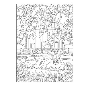 Creative Haven Country Scenes Color by Number Coloring Book (Adult Coloring Books: In The Country)