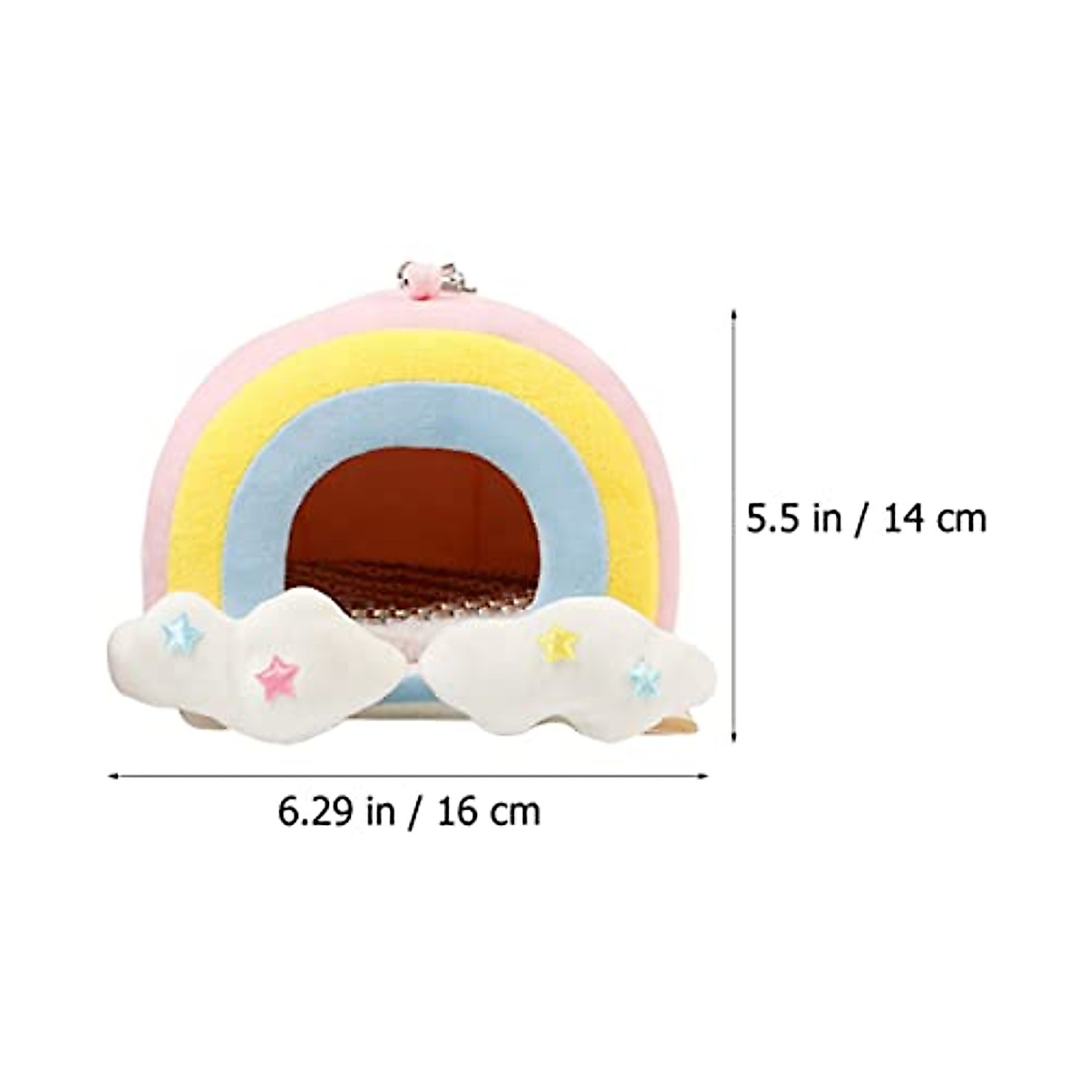 PATKAW Warm Hamster Nest 2 Pack Pet Hamster Hammock Hamster Hanging Hammock Hamster Warm Nest Hanging Hamster Hammock Small Pet Cage Plush Hamster Hut