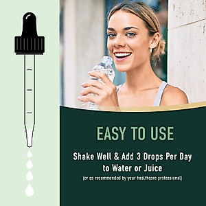 Organic Iodine Liquid for Thyroid Support | Nascent Iodine Supplements Over 1-Year Supply | USDA Certified Organic | Decolorized Iodine for Metabolism Support | Potassium Iodide Liquid | 1100 mcg