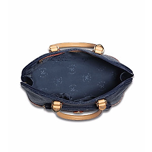 NEW Rioni Navy Signature Dome Handle LAUREN Handbag STA20001