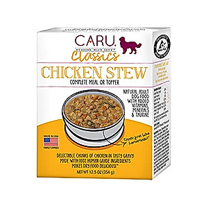 Caru Classics Chicken Stew for Dogs, Natural Adult Wet Dog Food With Added Vitamins & Minerals, Free From Grain, Wheat And Gluten (Case of 12)