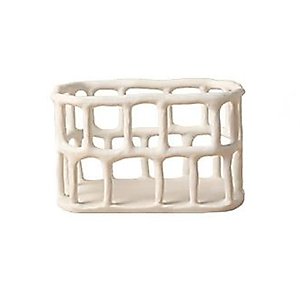 AVEEWA Nordic Resin Hollow Fruit Basket Living Room Coffee Table Creative Home Decoration Hotel and homestay Storage Decoration-C