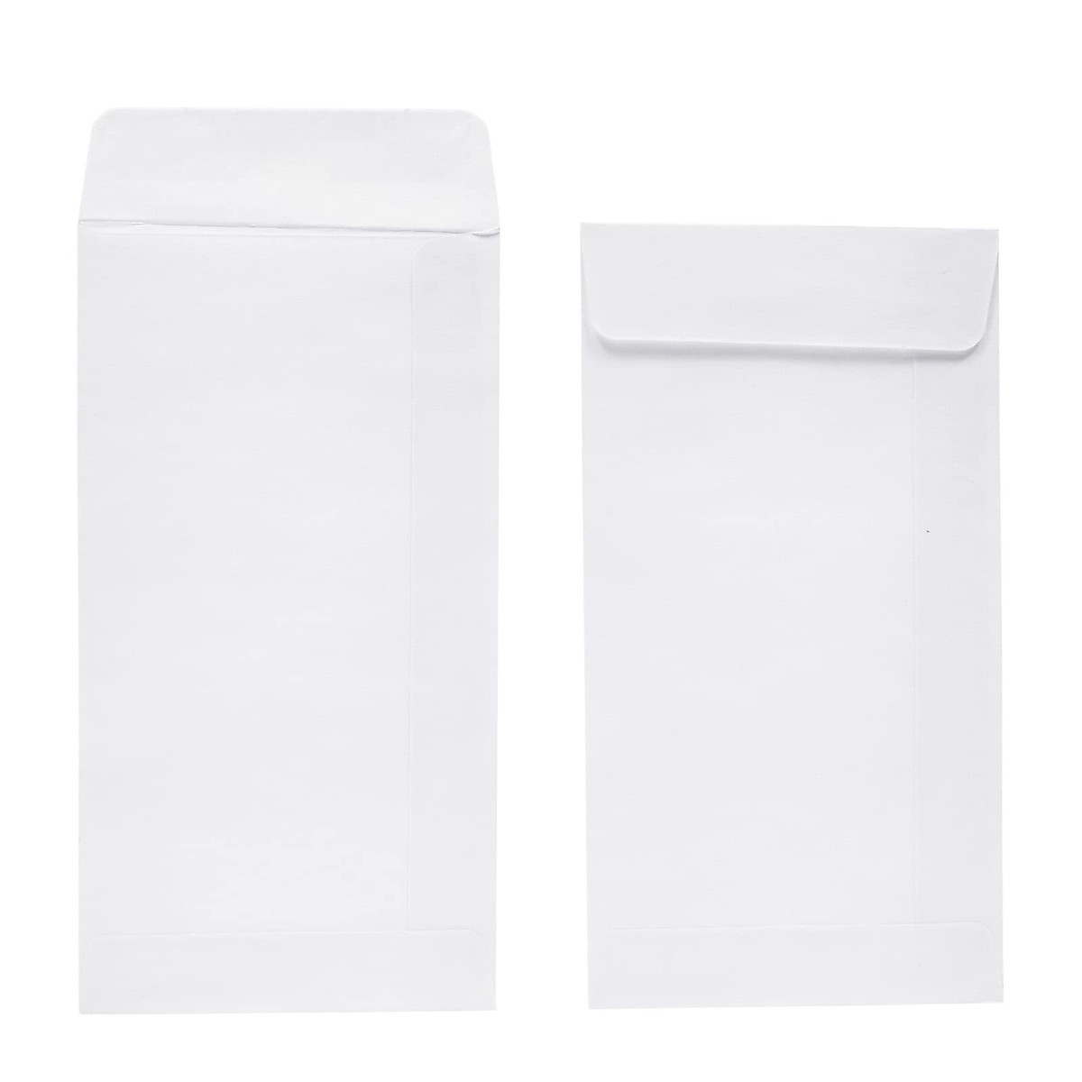 100 Pack Small Money Envelopes for Cash, Coins, Banks, Currency, and Budgeting (White, 3.5 x 6.5 In)